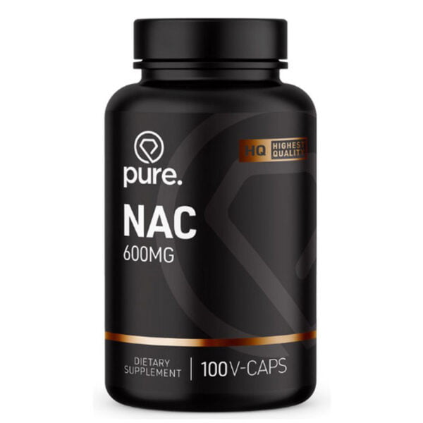 PURE NAC 600mg 100 Capsules - Recomp Nutrition